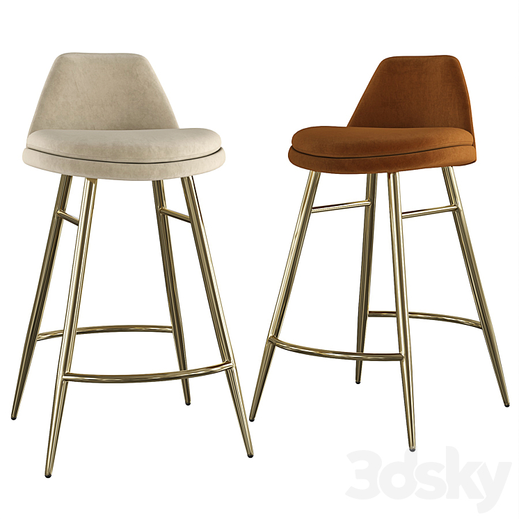 Bar Stool Finley - Chair - 3D model