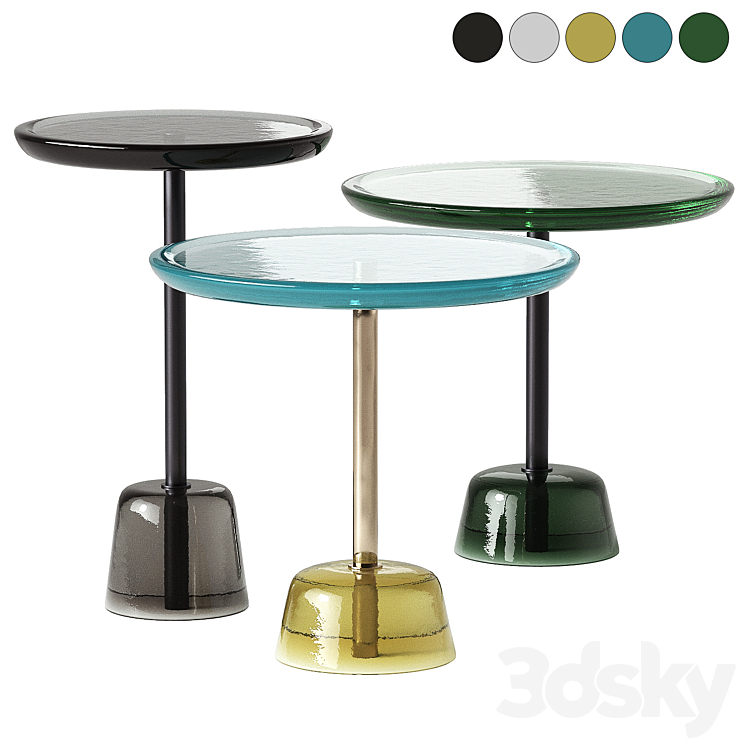 Pina by Pulpo complete collection. Coffee table made of colored glass ...
