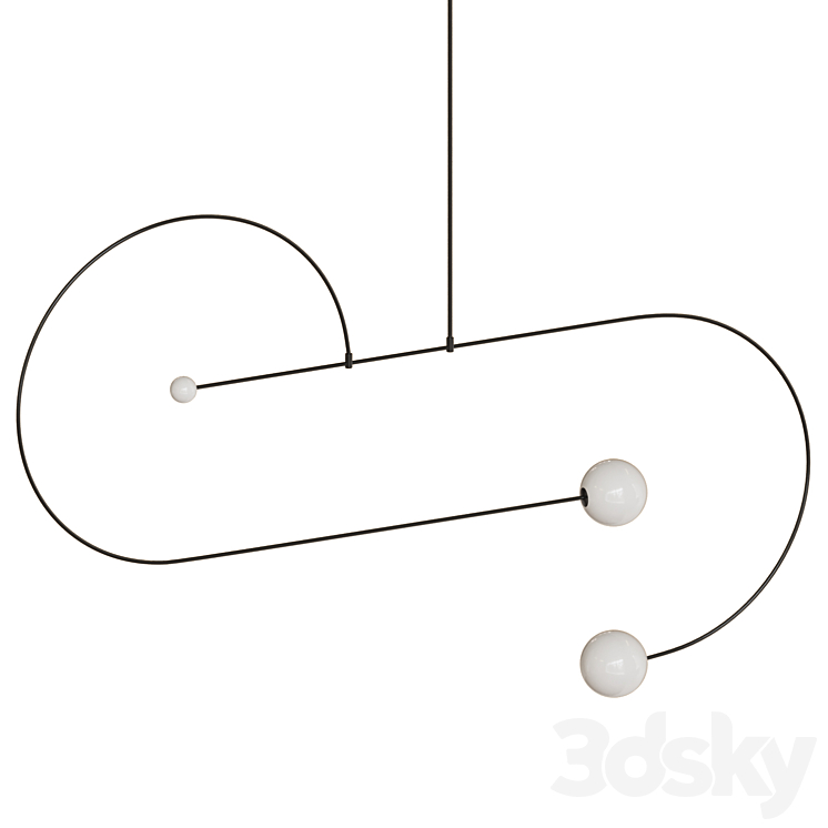 Mobile Chandelier 13 - Pendant light - 3D model