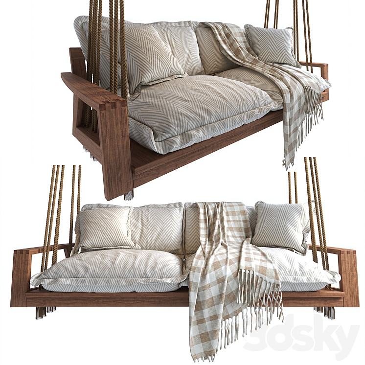Hanging bench 02 - Other - 3D model