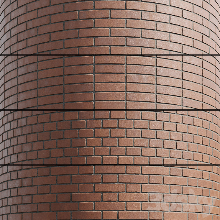 Brick Red - Brick - 3D model