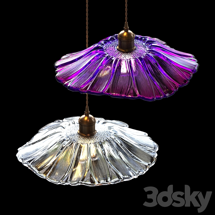 flower lamp - Pendant light - 3D model
