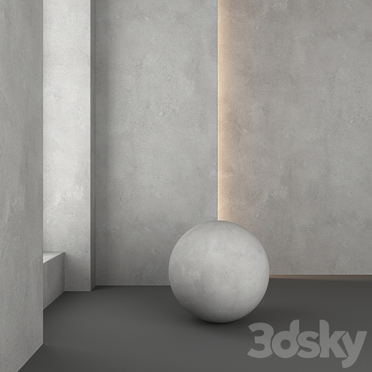 Decorative plaster - Wall covering - 3D model