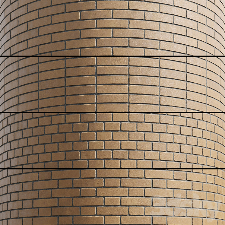 Brick Yellow - Brick - 3D model
