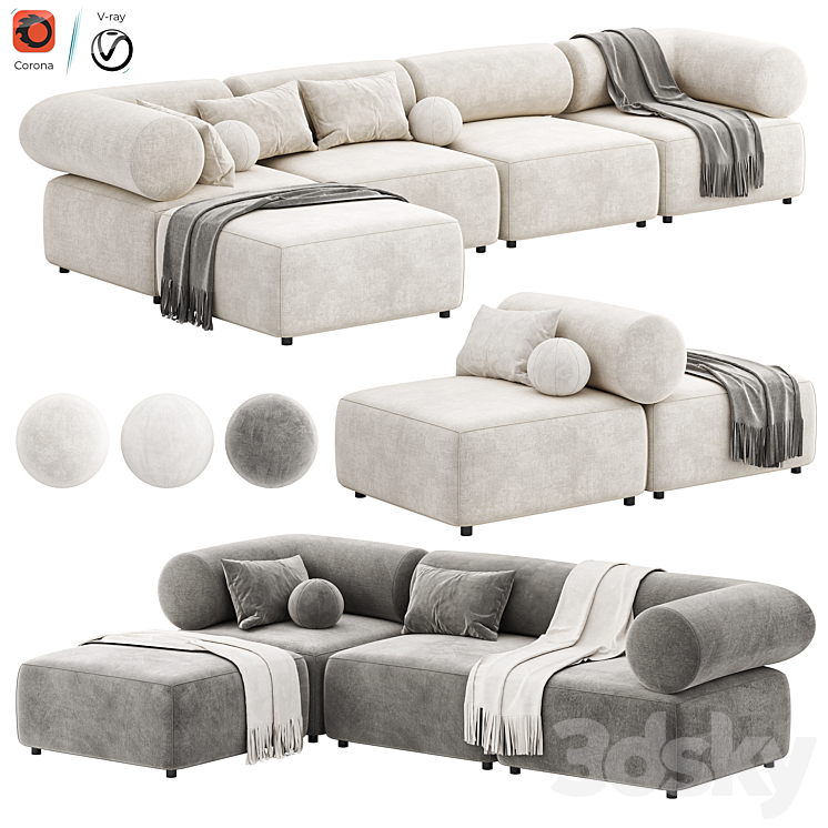 OFFO Modular sofa By annud - Sofa - 3D model