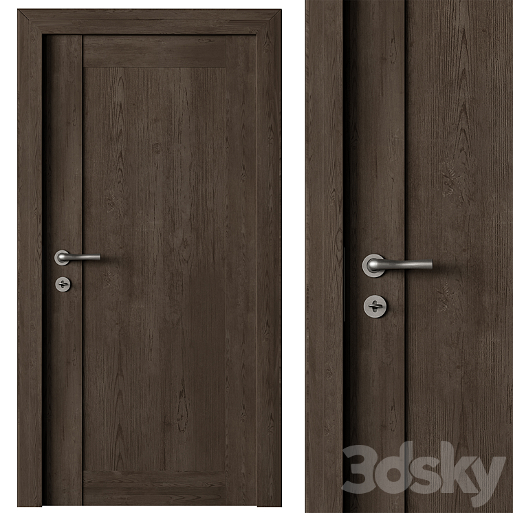 Modern Door Set 82 - Doors - 3D model