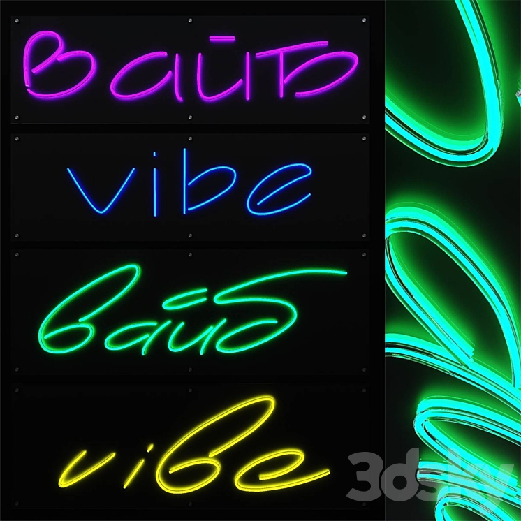 neon set vibe - Neon - 3D model
