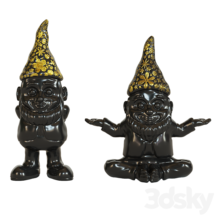 Dwarf set - Sculpture - 3D model