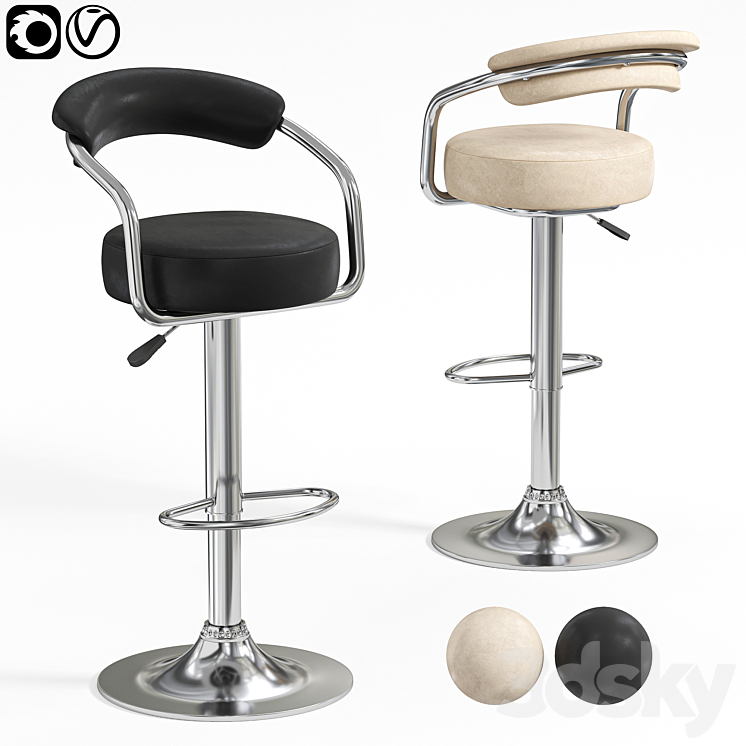 Bar stool Orion - Chair - 3D model
