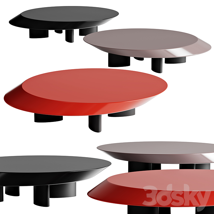 Cassina tables ACCORDO - Table - 3D model