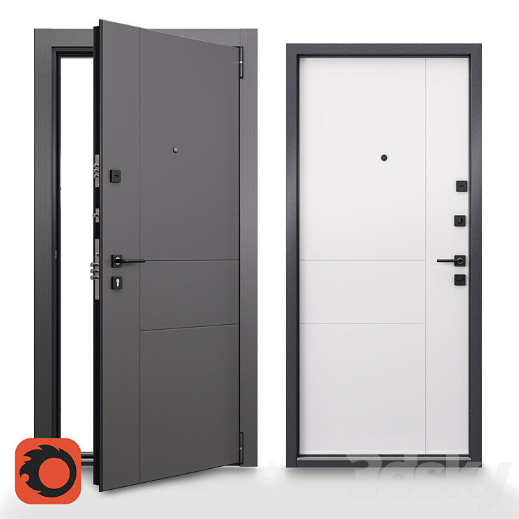 OM Delta PRO D-33 - Doors - 3D model