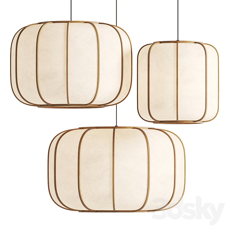 Botan no Hana by Time & Style - Pendant light - 3D model