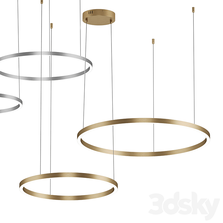 OM LED pendant lamp Indigo Galass 14001/2P - Pendant light - 3D model