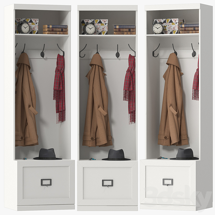 Crosley Furniture Harper Hall Tree - Hallway - 3D model