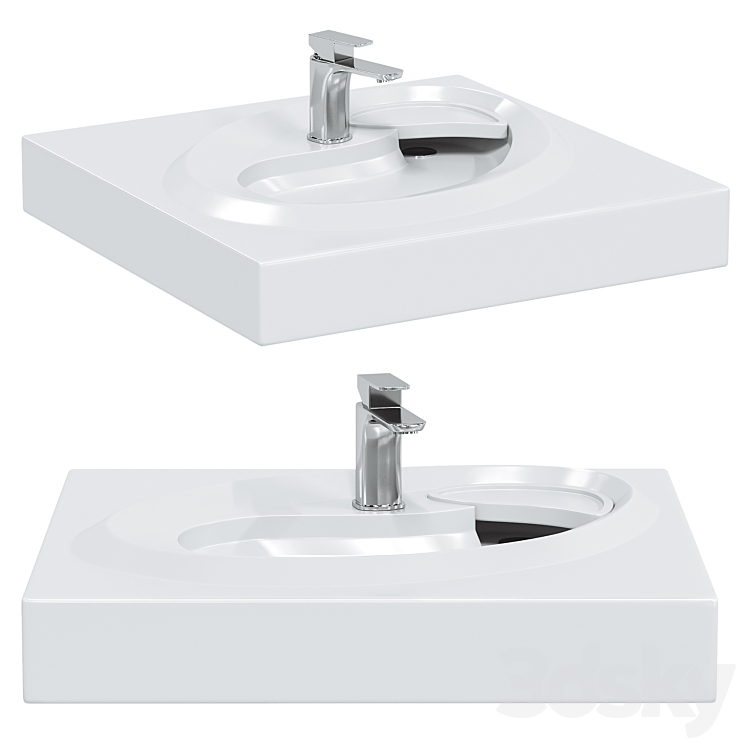 Sink Madera Ameli 60x60 - Wash basin - 3D model