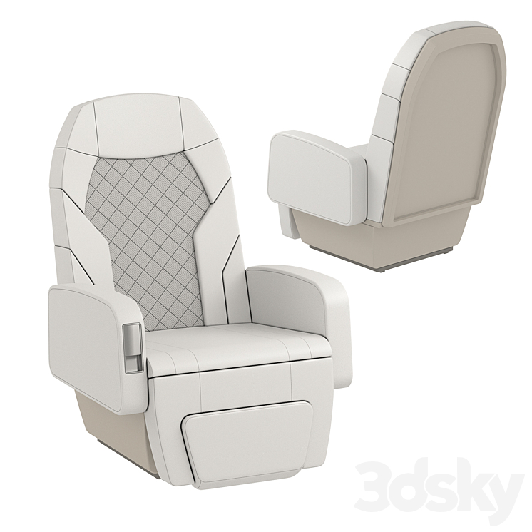 Airplane seat VIP class - Arm chair - 3D model