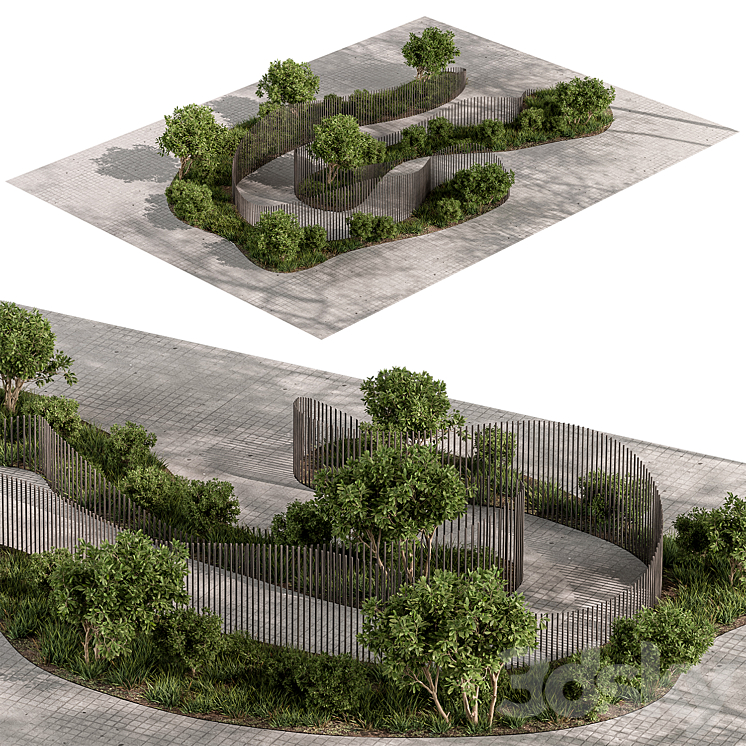 Town Landscape - Urban Environment 62 - Urban environment - 3D model