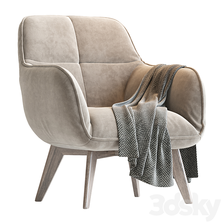 Noah Armchair - Arm chair - 3D model