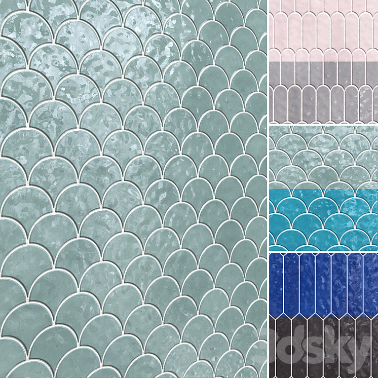 Ceramic Tiles Set 009 - Tile - 3D model