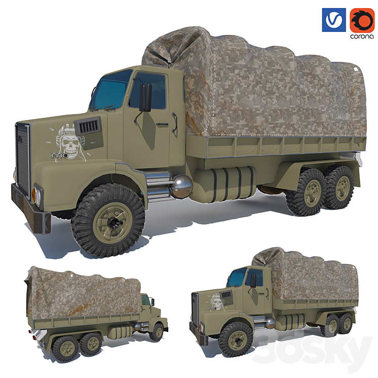 MILITARY VOLVO N10 - Transport - 3D model