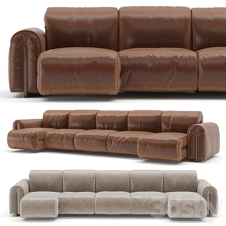 Natuzzi Italia COLLE Sofa - Sofa - 3D model
