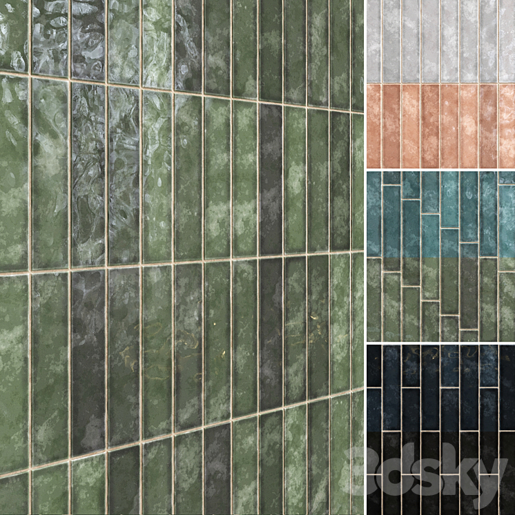 Ceramic Tiles Set 019 - Tile - 3D model