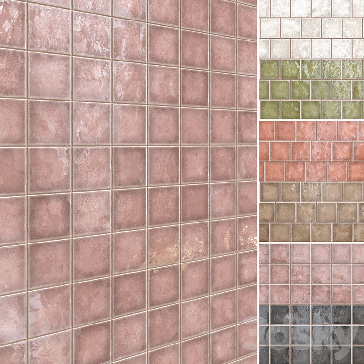 Ceramic Tiles Set 021 - Tile - 3D model
