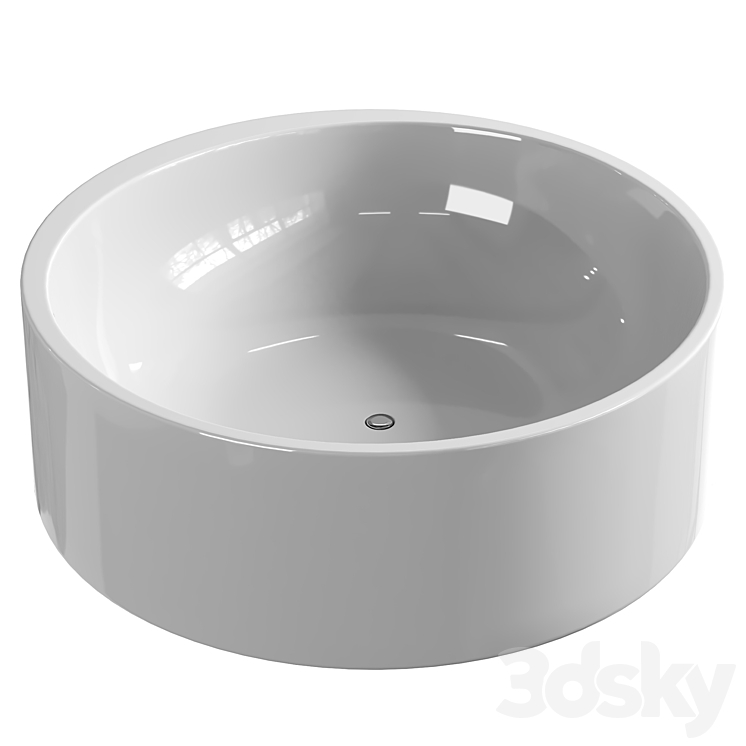 VitrA Istanbul freestanding round bath - Bathtub - 3D model