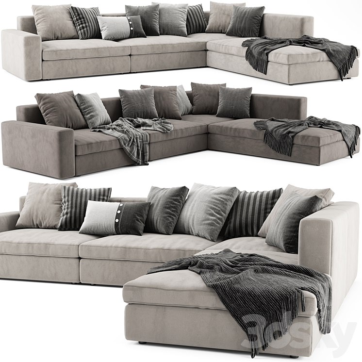 Poliform Dune Terminal Chase - Sofa - 3D model