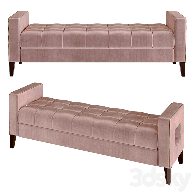 Jo Littlefair London Bloomsbury Bench - Other soft seating - 3D model