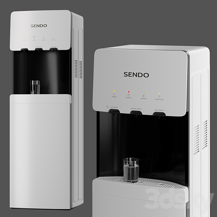 Floor cooler SENDO AQUA 3DC - Household appliance - 3D model