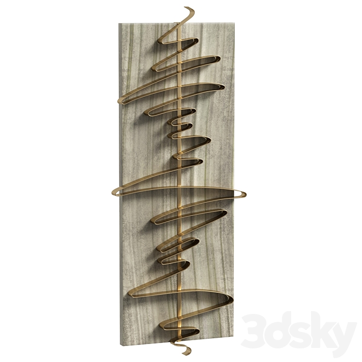 Script Metal Wall Decor - Other decorative objects - 3D model