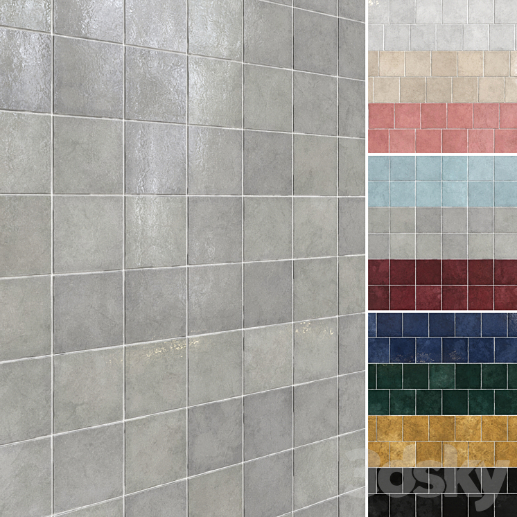 Ceramic Tiles Set 038 - Tile - 3D model