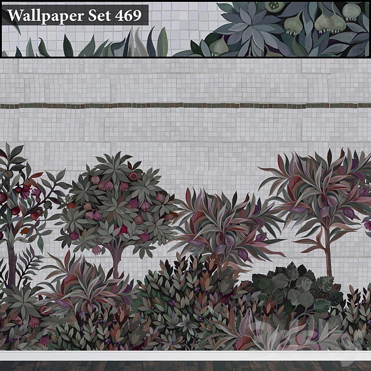 Wallpaper 469 - Wall covering - 3D model