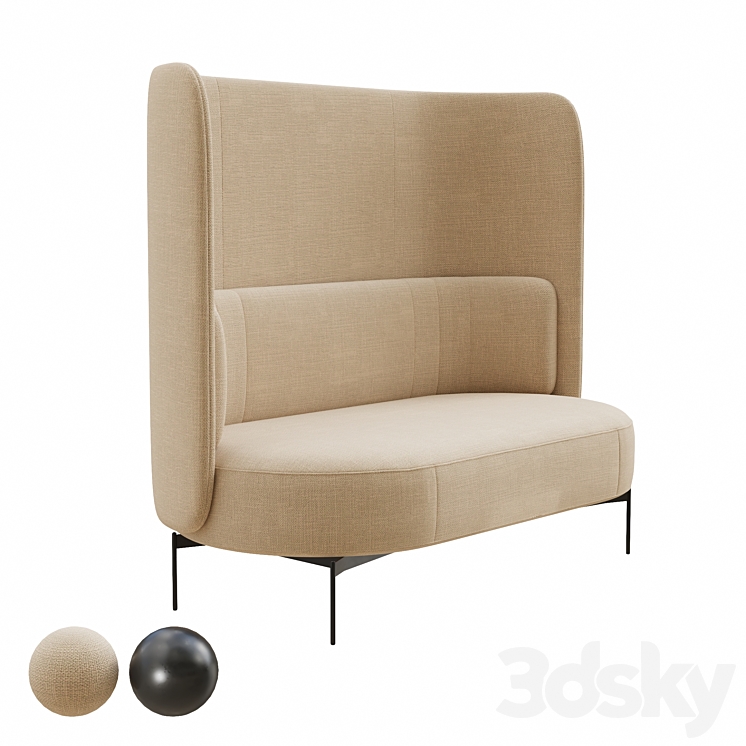 Joe Sofa High - Sofa - 3D model