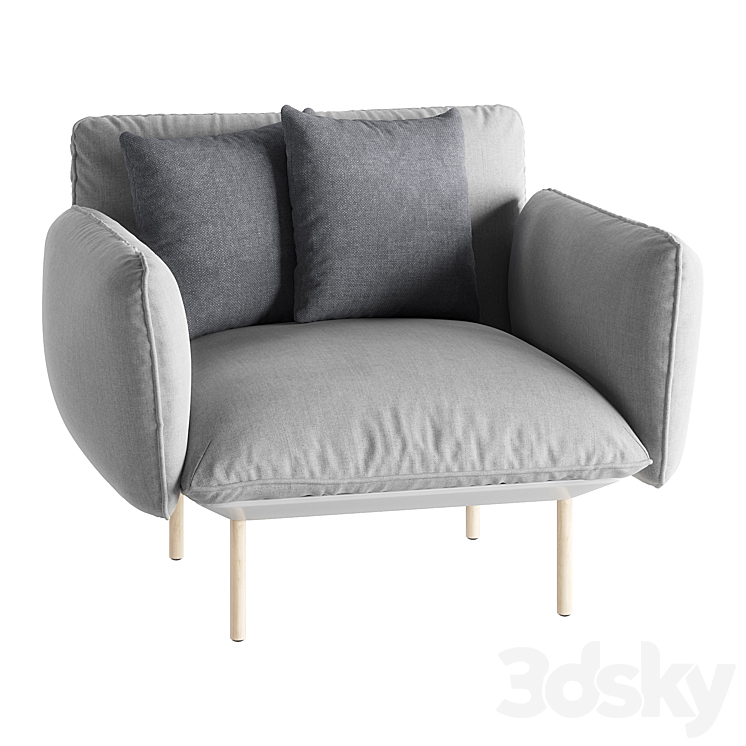 SENJA one seat sofa by Tribu - Arm chair - 3D model