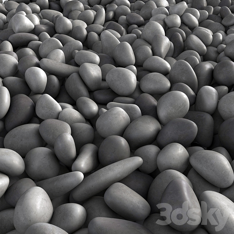 Pebble n31 - Environment elements - 3D model