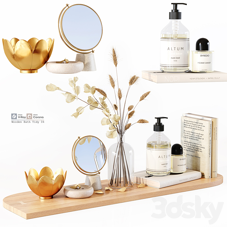 Wooden Bath Tidy 04 - Bathroom accessories - 3D model