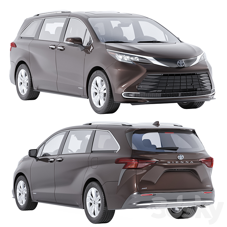 Toyota Sienna IV - Ground Transport - 3D model