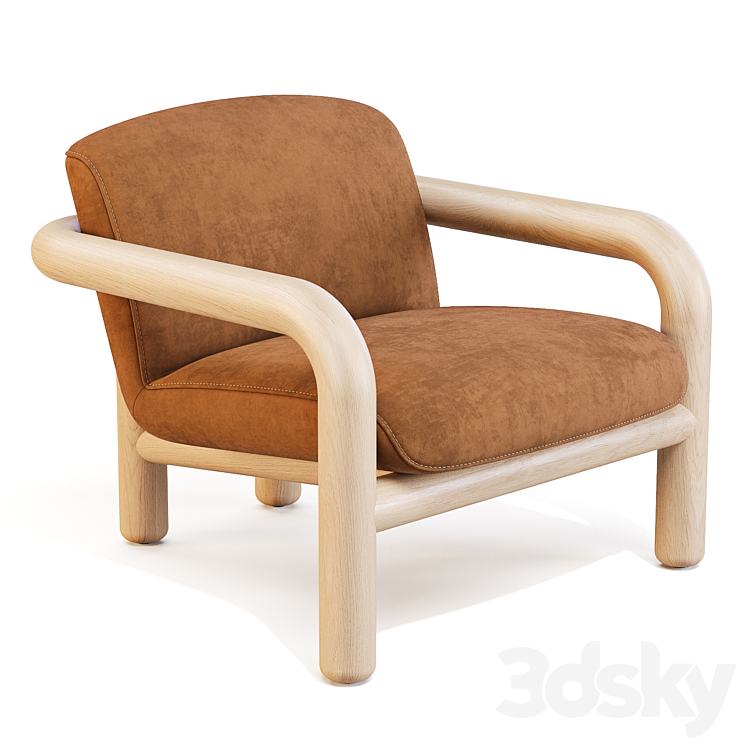 West Elm: Benson-ArmChair - Arm chair - 3D model