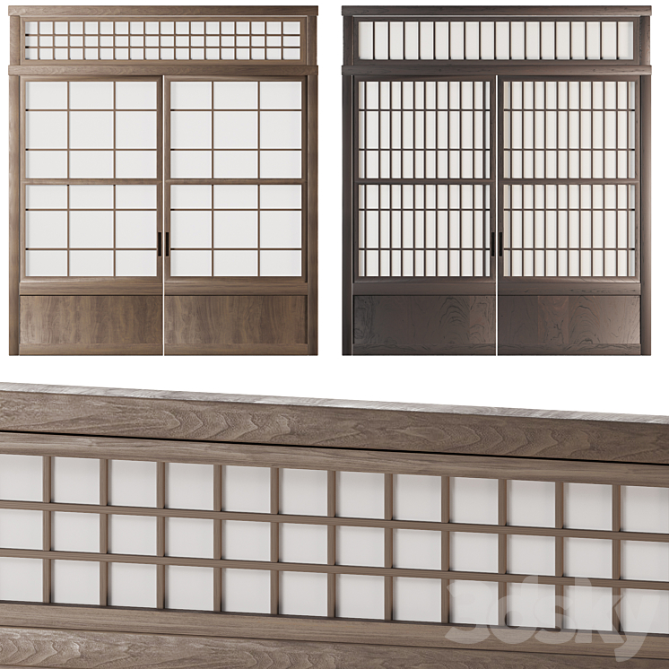 Japanese Style Doors - Doors - 3D model