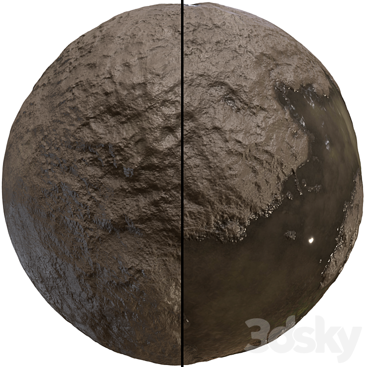 Mud 4k - Seamless - Natural materials - 3D model