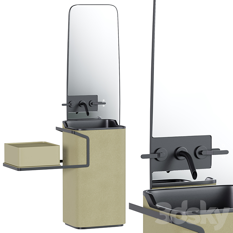 Bathroom furniture Fiora ICON - Wash basin - 3D model