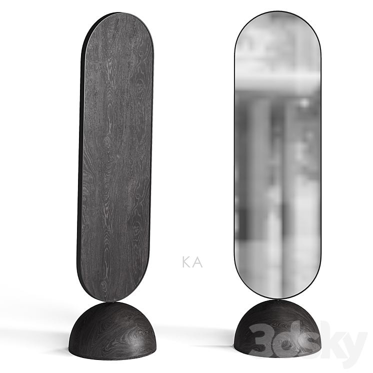 KA floor mirror CB2 - Mirror - 3D model