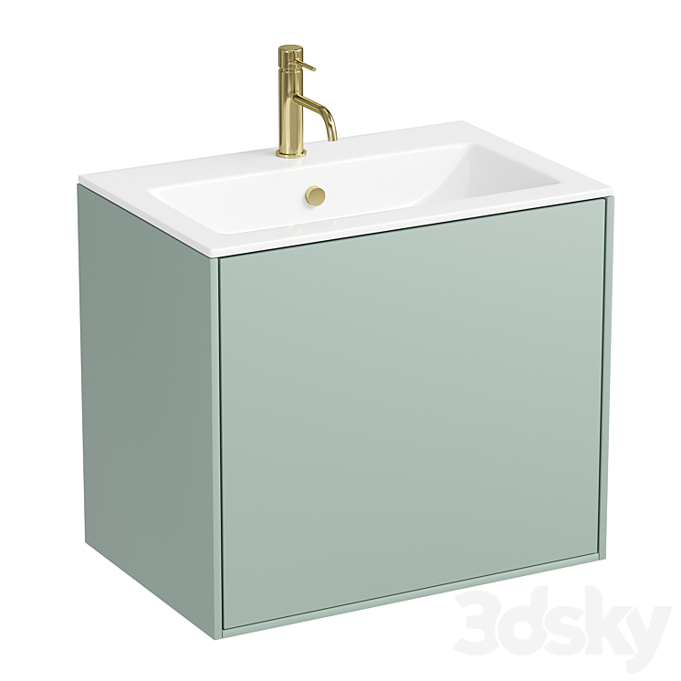 Amara Aysgarth 600mm 1 Drawer Flat Door Unit with Vanity Basin ...