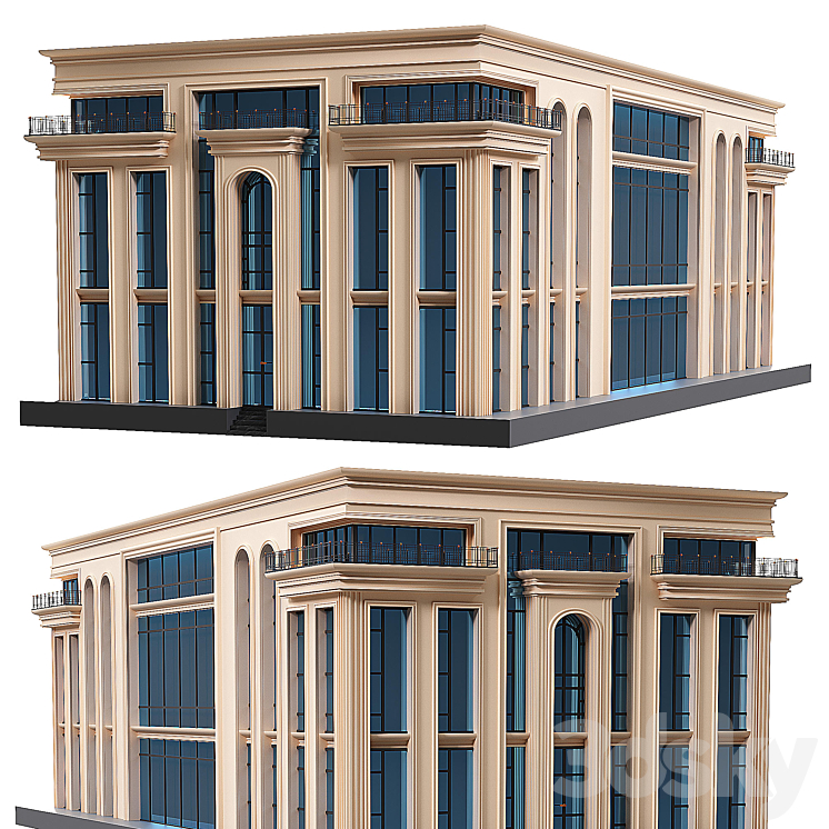 Threes tory office 5 - Building - 3D model