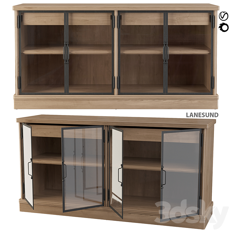 IKEA LANESUND - Sideboard & Chest of drawer - 3D model