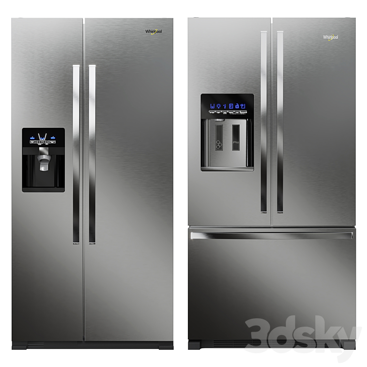 Whirlpool Refrigerator Collection-02 - Kitchen appliance - 3D model