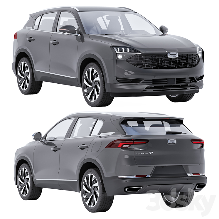 Qoros 7 - Ground Transport - 3D model