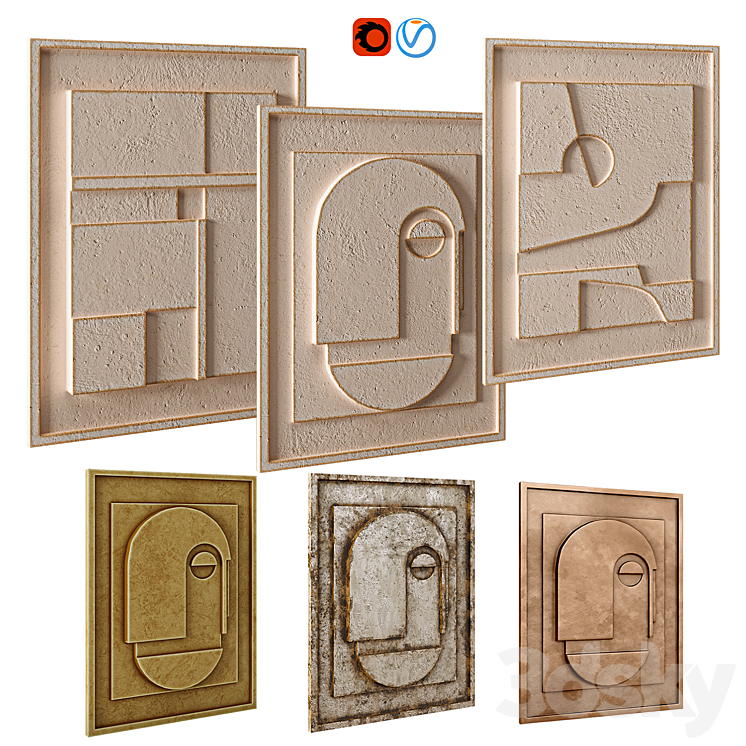 modern frames - Frame - 3D model